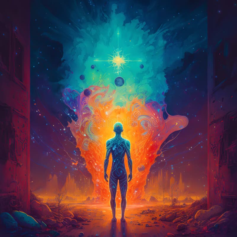 The Creation of Another World Stock Illustration - Illustration of ...