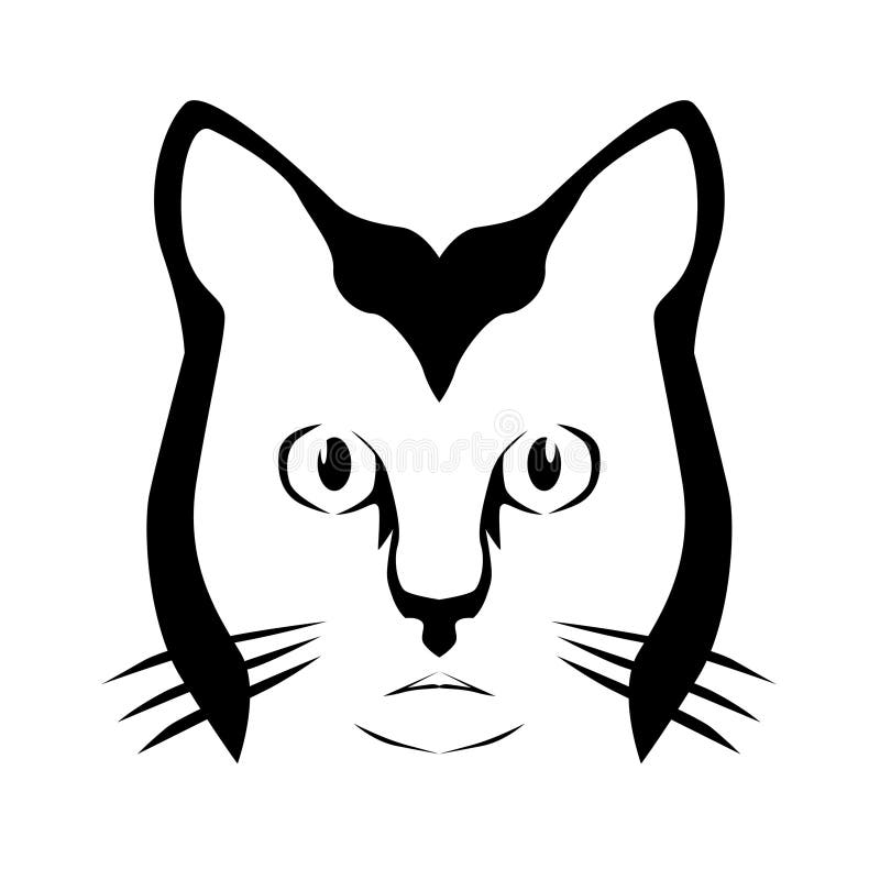 Illustration of the Letter M Forming a Cat S Head Stock Illustration ...