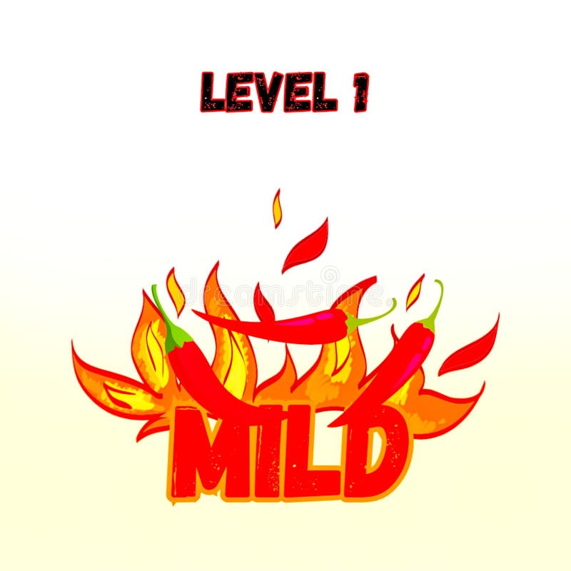 An Illustration of the Level of Spiciness for Food. Stock Illustration ...