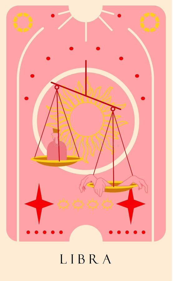 Illustration of Libra Zodiac Sign Vector Colorful Computer Graphic ...