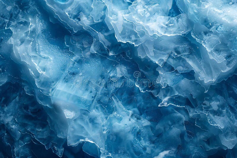 Light Blue Ice Texture, Abstract, Top View, Flat Lay Background Stock ...