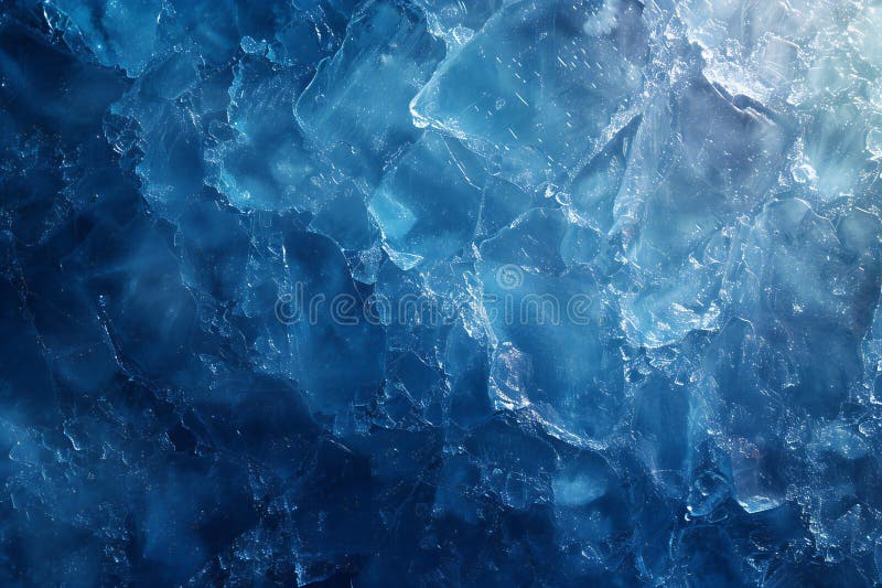 Light Blue Ice Texture, Abstract, Top View, Flat Lay Background Stock ...