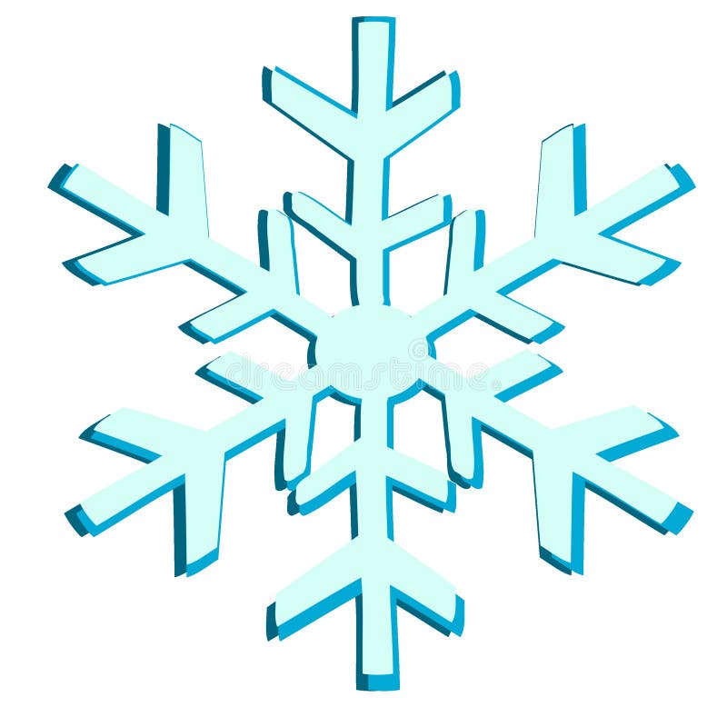 Light blue snowflake stock illustration. Illustration of snowflake ...