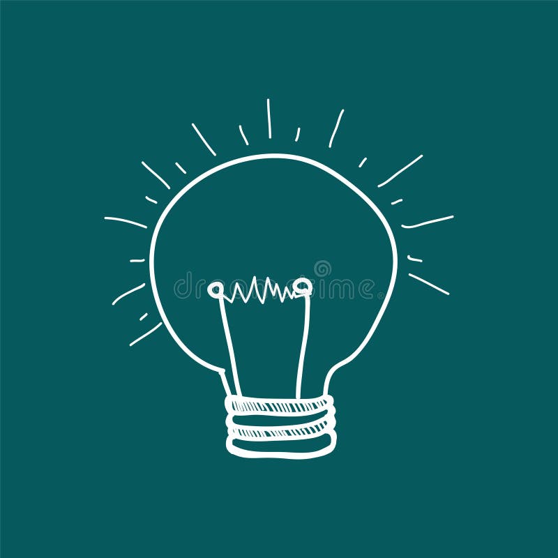 Illustration of a Light Bulb Stock Illustration - Illustration of ...