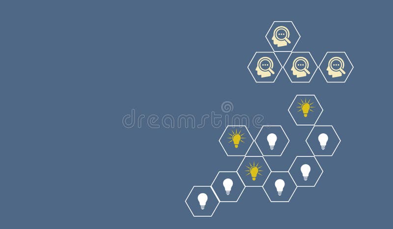 An Illustration of Light Bulb and Human Head Symbols. Creative Idea ...