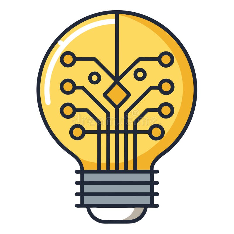 Smart Technology Light Bulb Concept: Innovation, Circuits, Ideas and ...
