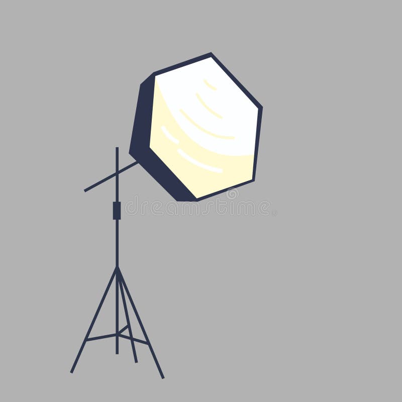 Illustration of Lighting Design in a Photo Studio Stock Vector ...