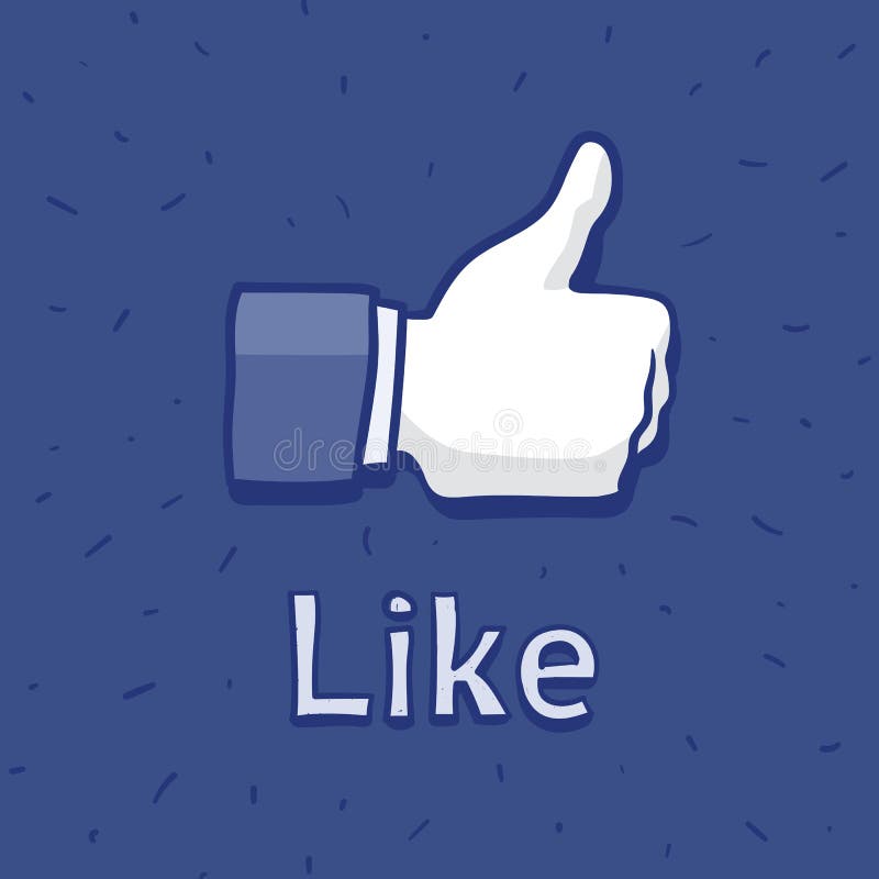 Illustration of Like Hand Icon Stock Vector - Illustration of great ...