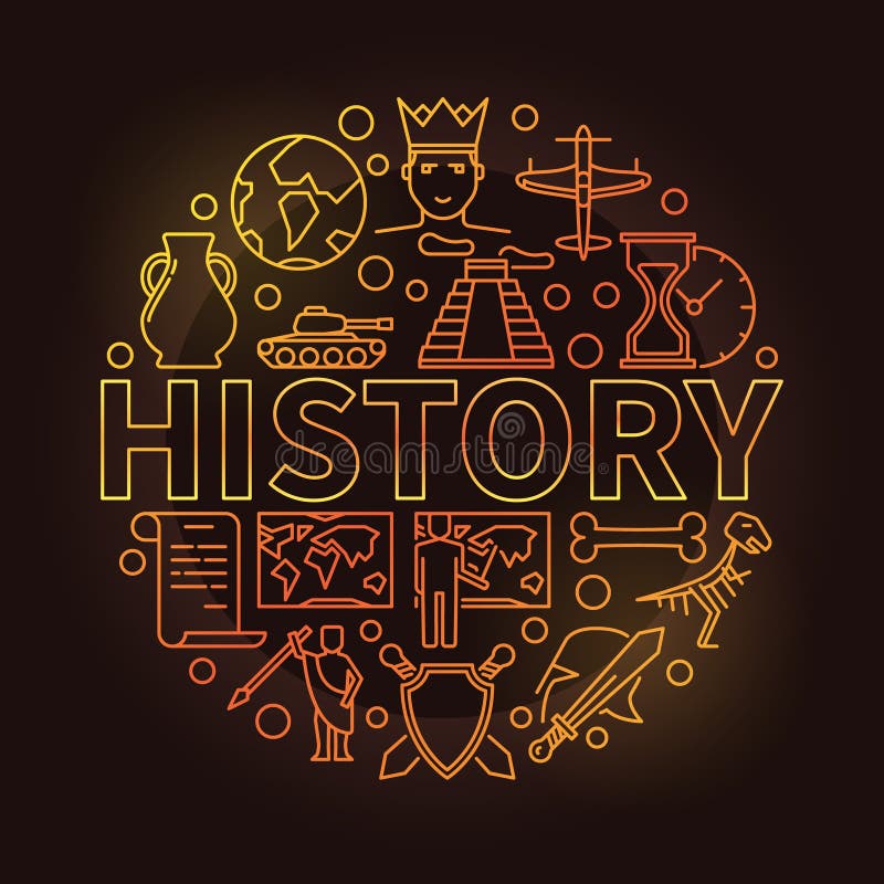 Illustration Linéaire Colorée D'histoire Illustration de Vecteur ...