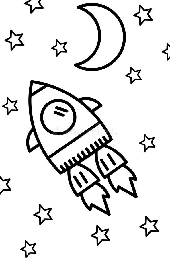 Illustration Line Art for Colorbook Stock Illustration - Illustration ...