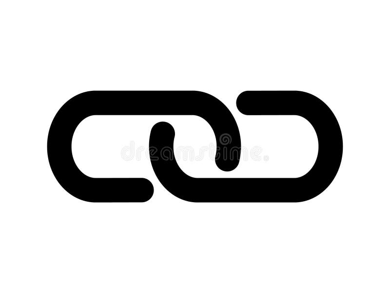 Link mark icon stock vector. Illustration of collaboration - 346178336