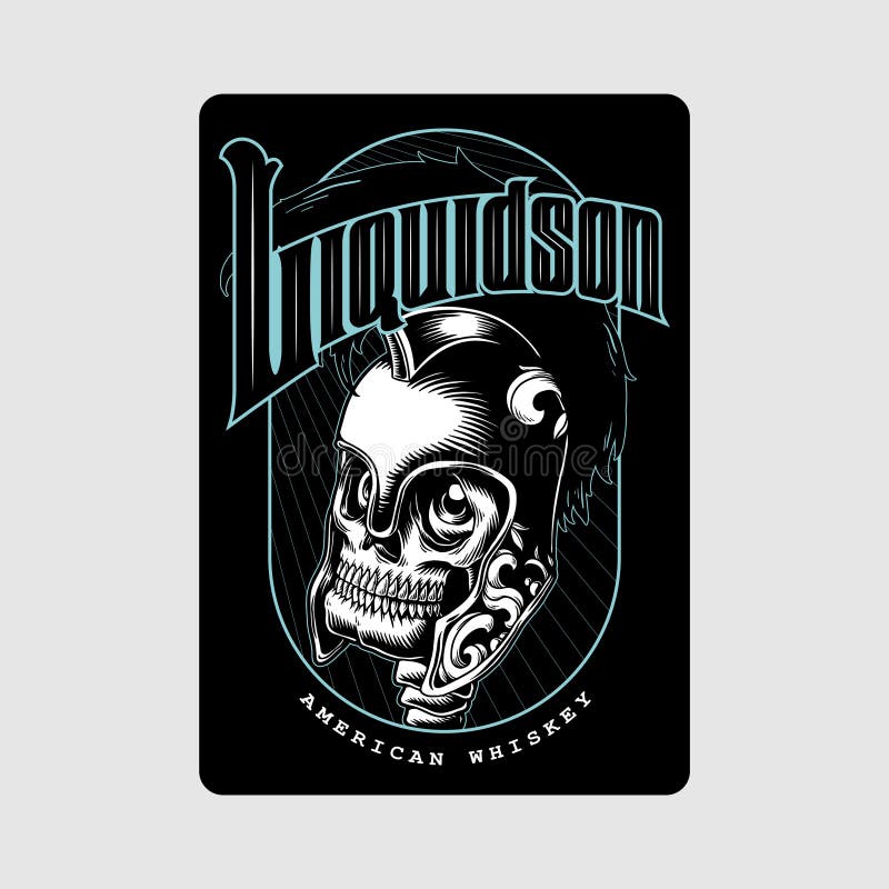 Liquor Label, Modern Style Typographic Template, Beverage Package ...