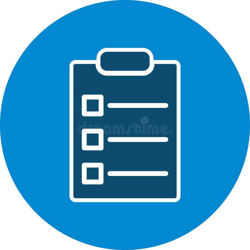 Illustration List Icon for Personal and Commercial Use. Stock ...