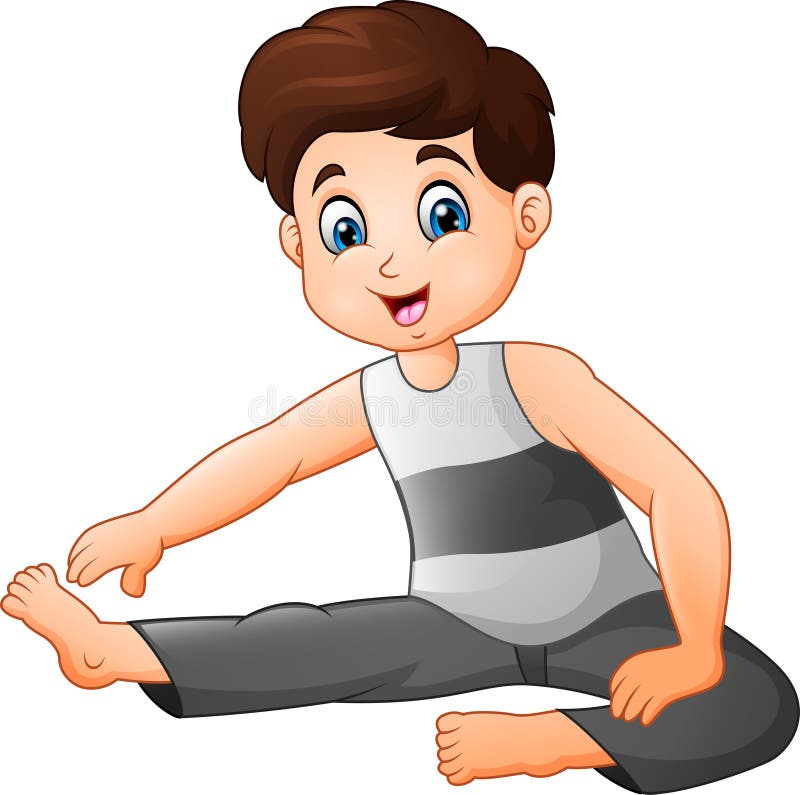 Boy Doing Exercises Stock Illustrations – 751 Boy Doing Exercises Stock ...