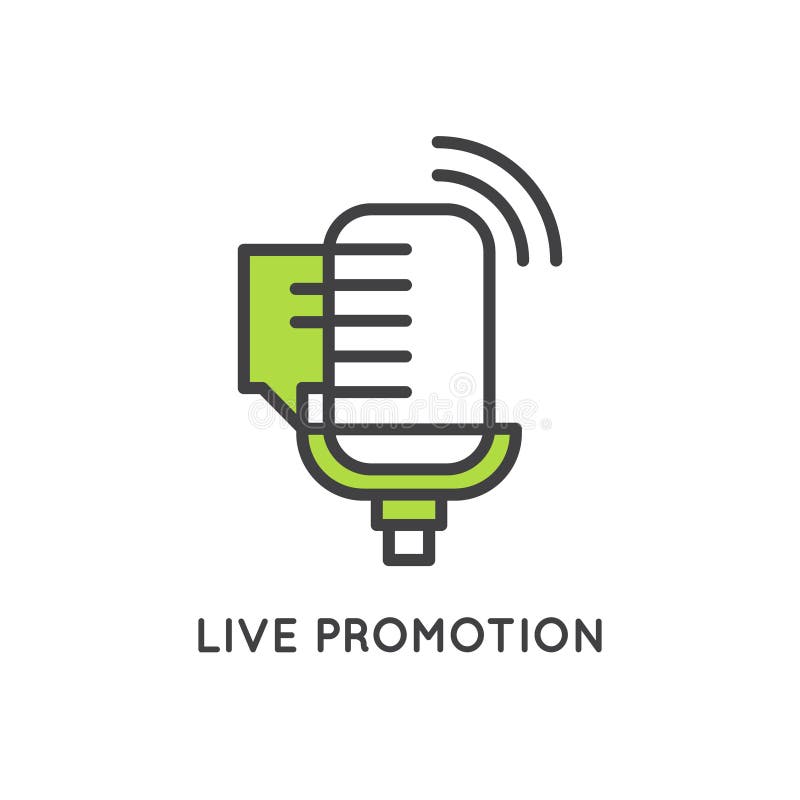 Illustration of Live Event Marketing and Promotion Process Concept ...