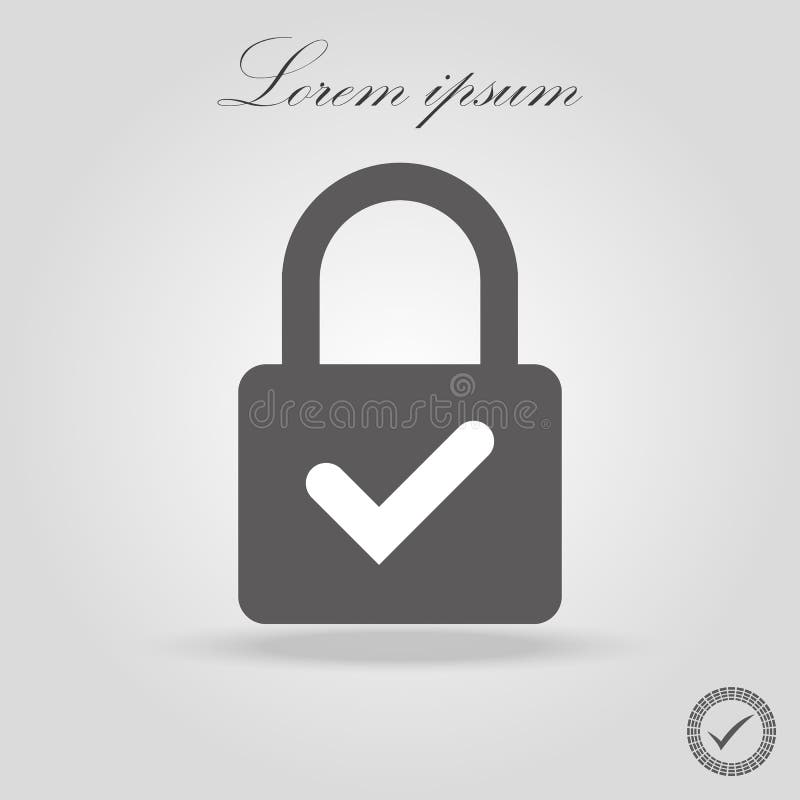 Red Check Mark Icon. Tick Symbol in Red Color, Vector Illustration ...