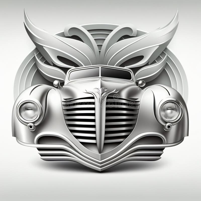 Illustration Logo with Car Style Geometric Stock Photo - Image of ...