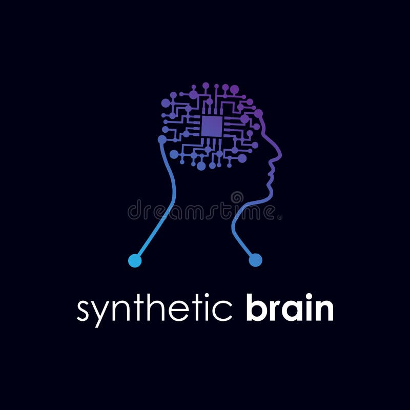 Synthetic Brain - logo stock vector. Illustration of abstract - 138854189