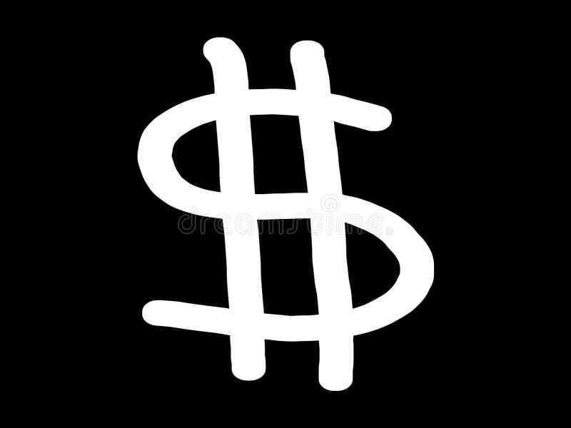 Illustration logo dollar stock illustration. Illustration of font ...