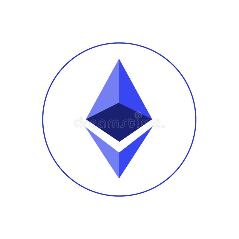 Ethereum logo illustration editorial stock image. Illustration of ...