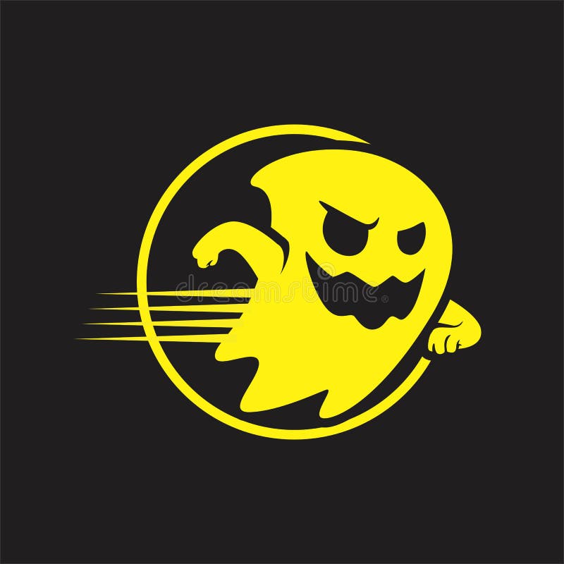 Cartoon fast ghost racing stock vector. Illustration of design - 172306534