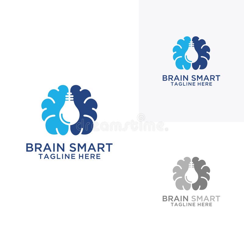 Brain smart logo design stock vector. Illustration of ideas - 131111603