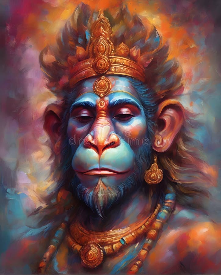 Illustration of Lord Hanuman Stock Illustration - Illustration of ...