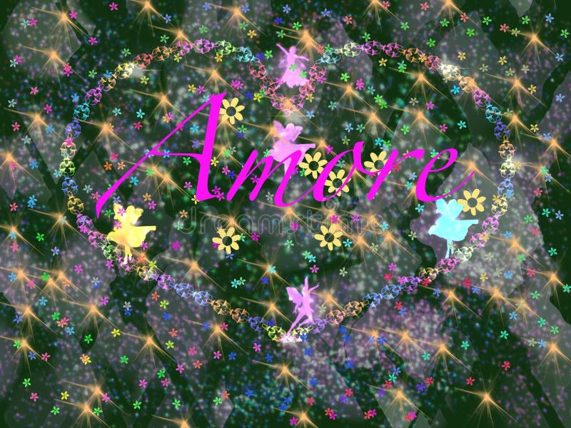 Illustration about Love in Various Languages and Colors Stock ...