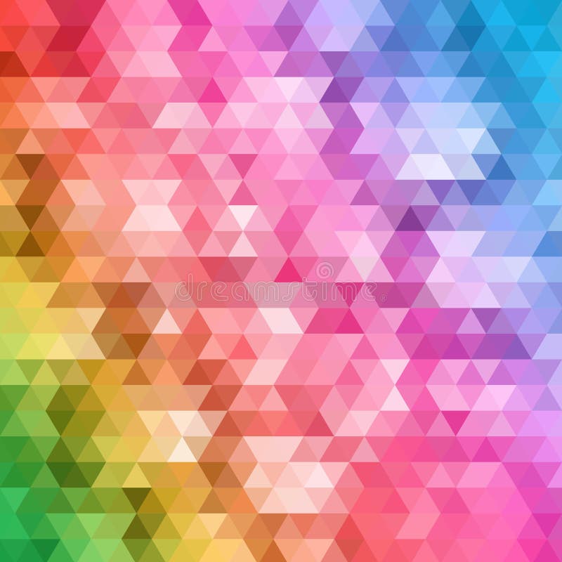 Illustration Lumineuse De Couleur Triangles Style Polygonal ENV 10 ...