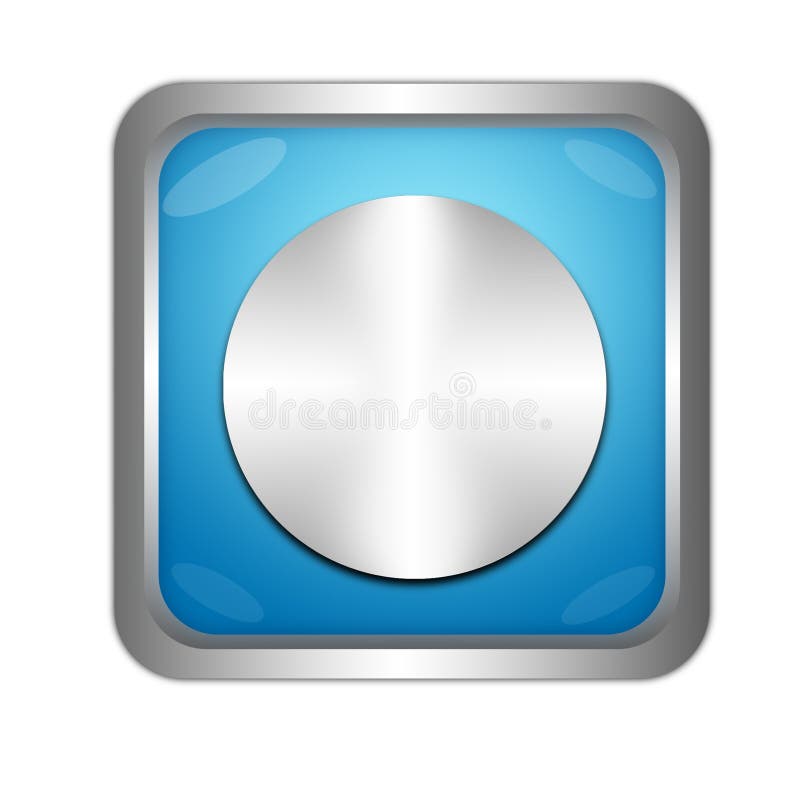Silver Rectangular Button Stock Illustrations – 661 Silver Rectangular ...