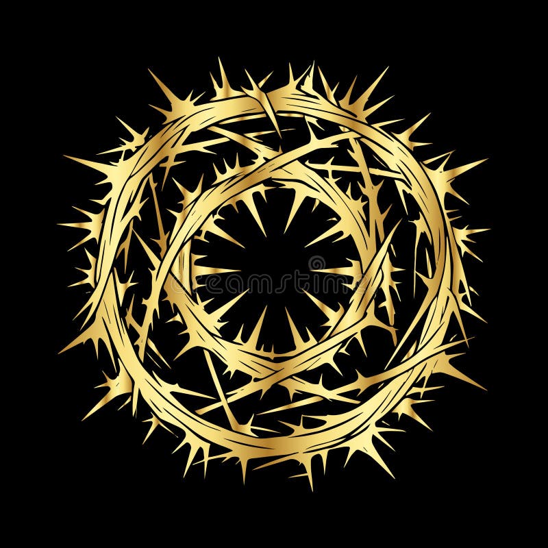 Illustration of Luxurious Crown of Thorns Design Stock Vector ...