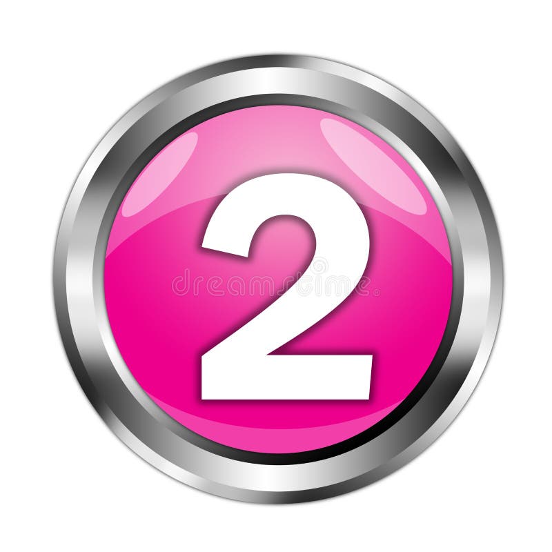 An Illustration of a Luxurious 3D Pink Circular Button. Stock ...