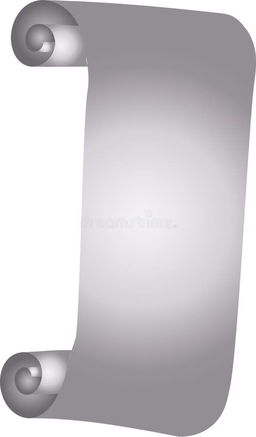 Illustration of Luxurious Silver Scroll Stock Vector - Illustration of ...