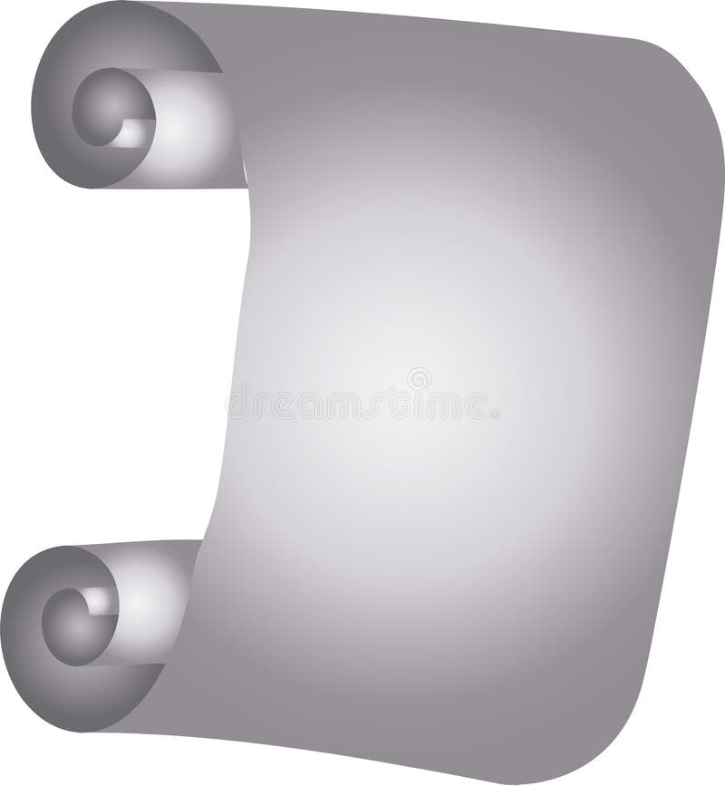 Illustration of Luxurious Silver Scroll Stock Illustration ...