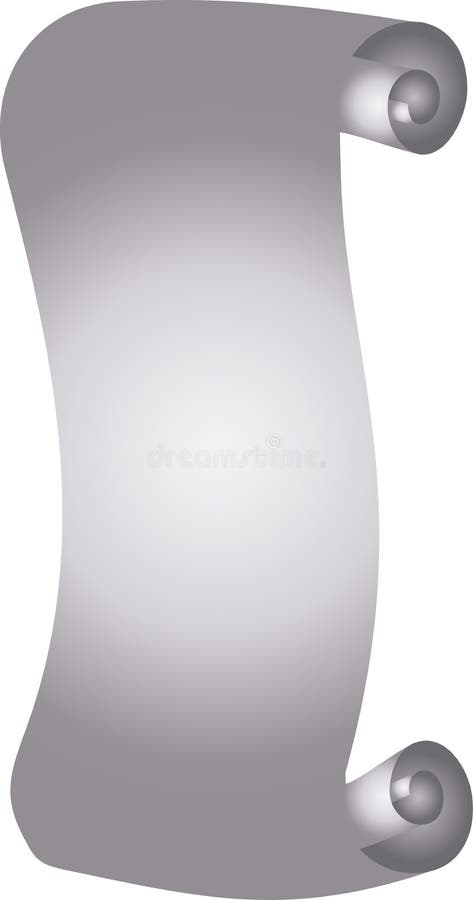 Illustration of Luxurious Silver Scroll Stock Vector - Illustration of ...