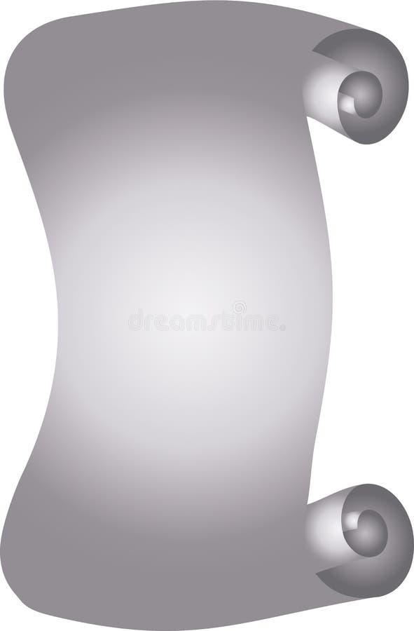 Silver scroll banner stock vector. Illustration of curl - 60656996