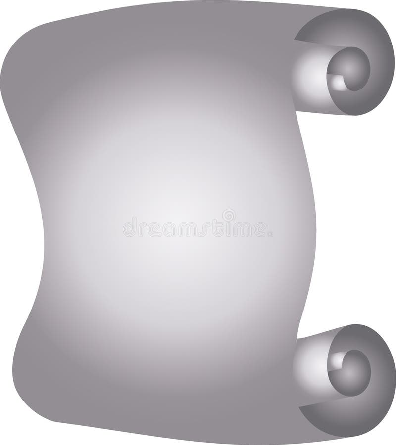 Illustration of Luxurious Silver Scroll Stock Vector - Illustration of ...