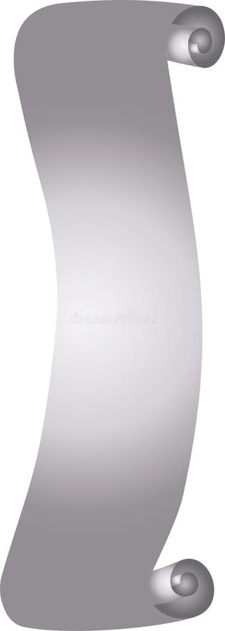 Illustration Of Luxurious Silver Scroll Stock Vector - Illustration of ...