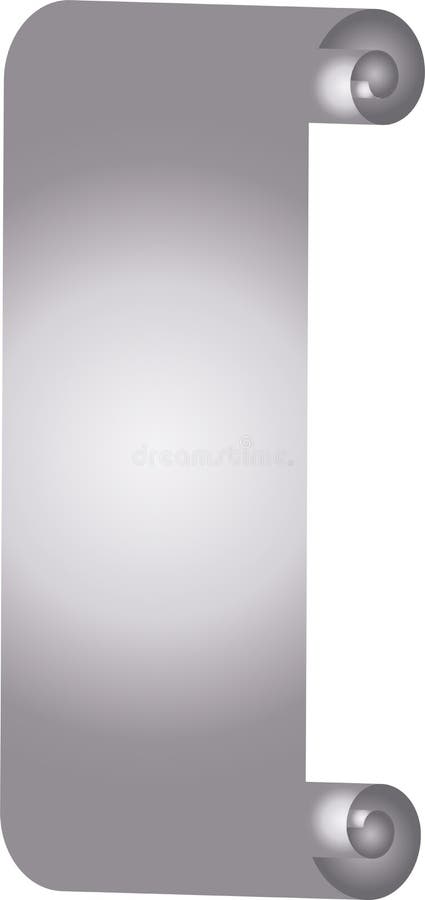 Illustration of Luxurious Silver Scroll Stock Vector - Illustration of ...