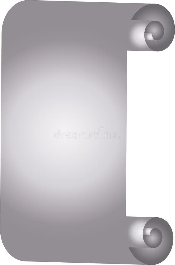 Illustration of Luxurious Silver Scroll Stock Vector - Illustration of ...