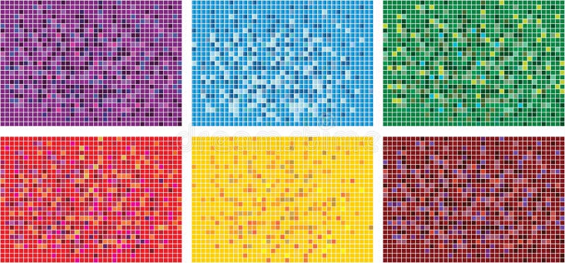 Illustration of Luxurious Wallpaper Pattern Samples in Different Colors ...