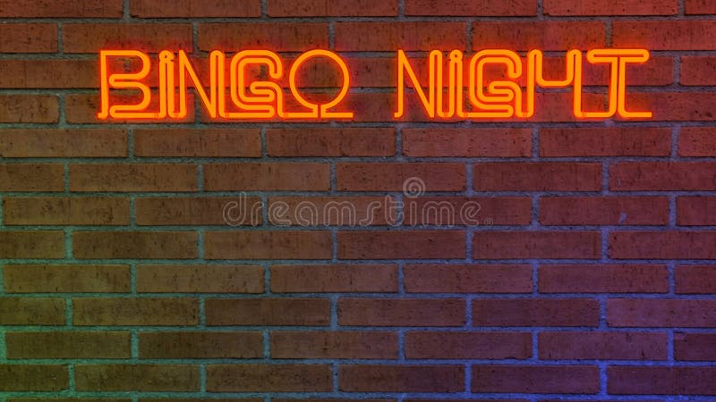 BINGO NIGHT Logo with Lottery Balls and Stars. Bingo Game. Vector ...
