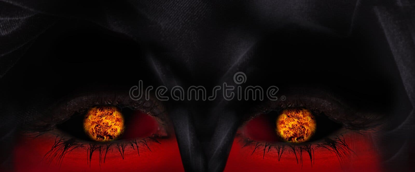 Demon eyes stock illustration. Illustration of devilish - 55593166