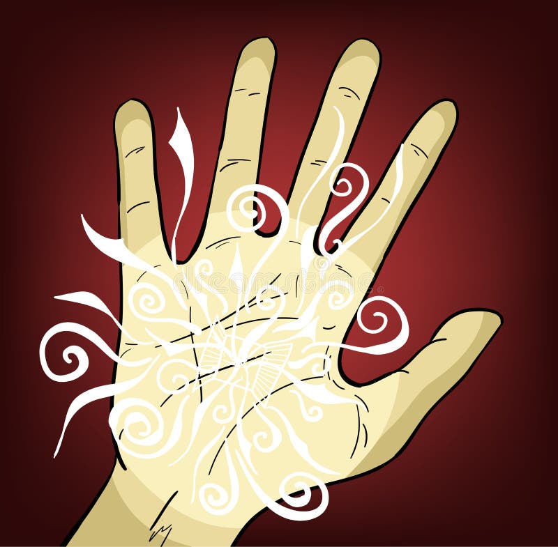 Illustration of a Humans Hands with Small Magic in Graphics. Figure ...