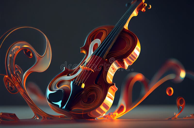 Illustration of the Magic Violin Stock Illustration - Illustration of ...