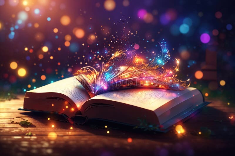 Illustration of a Magical Book. Ai Generative Stock Illustration ...
