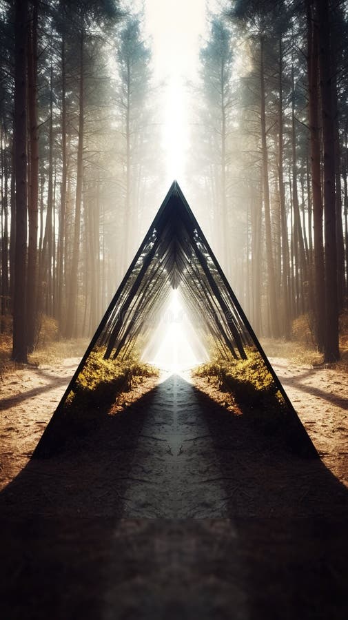 Illustration of a Magical Infinity Forest Stock Illustration ...