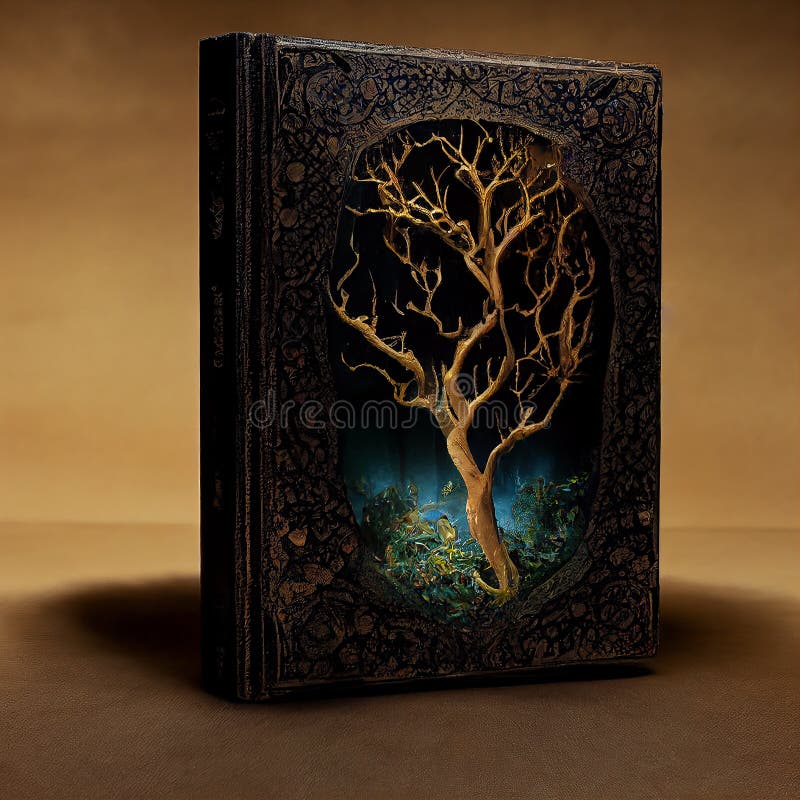 Illustration of a Magical Old Book Stock Illustration - Illustration of ...