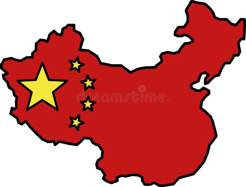 Illustration of a Mainland of China Stock Vector - Illustration of ...