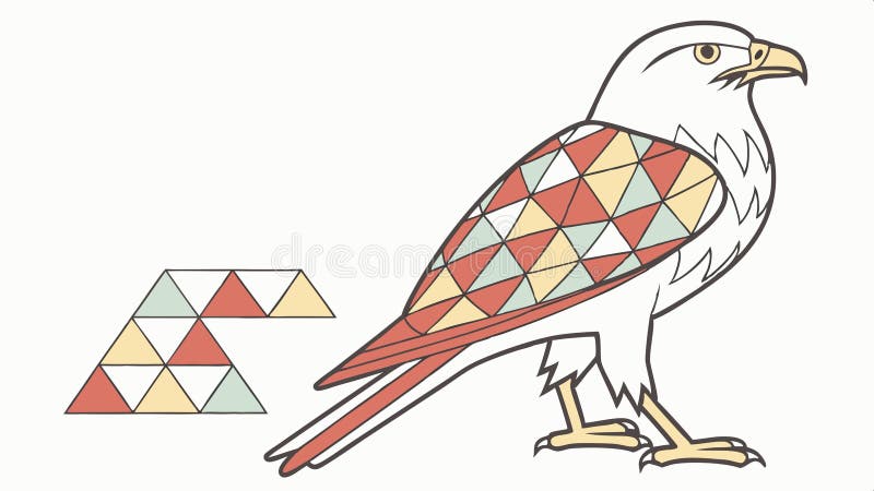 Majestic Standing Eagle Illustration, Bird of Prey Full Body Art Vector ...